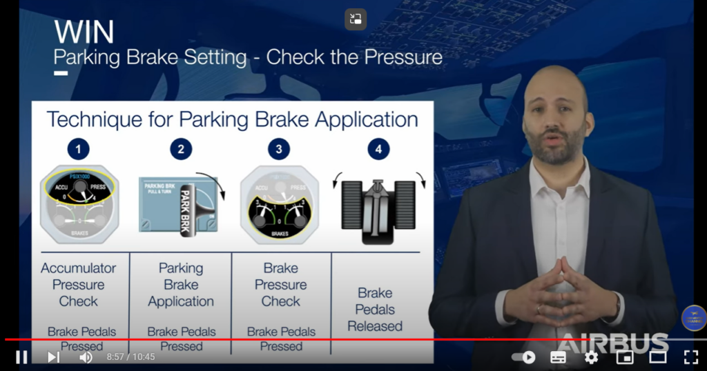 Airbus Parking Brake – Check the Pressure – Tommy's Diaries